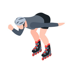 Man doing foam roller chest opener exercise Vector Image