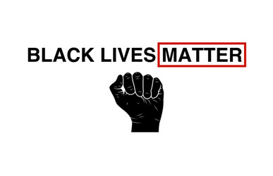 Words black lives matter against red background Vector Image