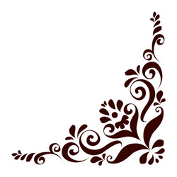 Floral element Royalty Free Vector Image - VectorStock