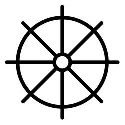 Steering control circle wheel stroke Royalty Free Vector