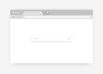 Internet browser window blank screen web page Vector Image