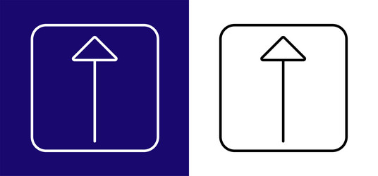 Pathfinding icon is in the form of an arrow Vector Image