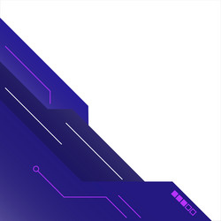 Modern tech corner Royalty Free Vector Image - VectorStock