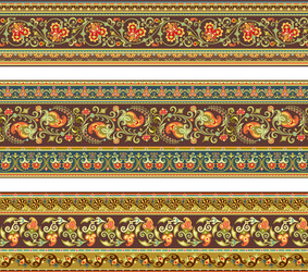 Ethnic borders Royalty Free Vector Image - VectorStock