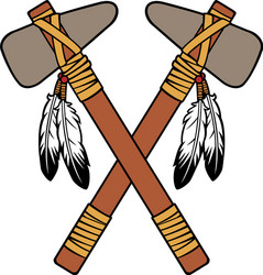 Native american tomahawk Royalty Free Vector Image