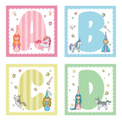 R alphabet letter for kids Royalty Free Vector Image