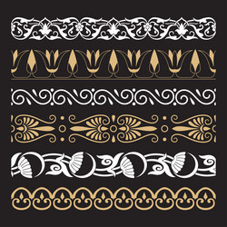 Seamless borders Royalty Free Vector Image - VectorStock