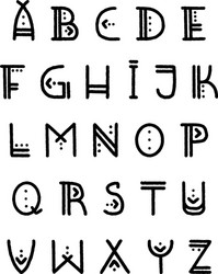 Native American Font Vector Images (over 270)