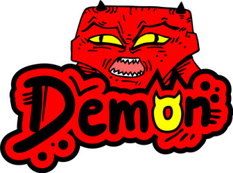 Sticker Demon Red Vector Images (over 670)