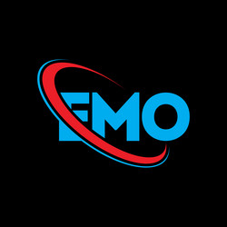 Emo letter logo design in six style polygon Vector Image