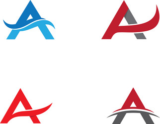 Letter a symbol Royalty Free Vector Image - VectorStock