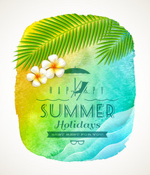 Summer card design Royalty Free Vector Image - VectorStock