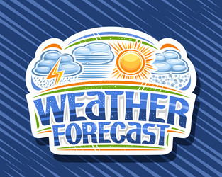 Logo for weather forecast Royalty Free Vector Image
