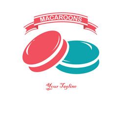 Logo for macaron Royalty Free Vector Image - VectorStock