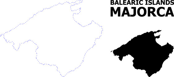 Mallorca Outline Map Vector Images (37)