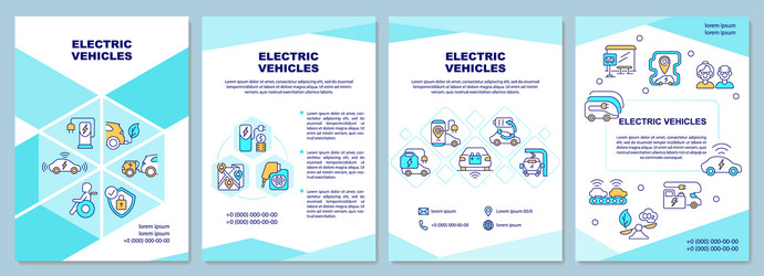 Climate change brochure template layout Royalty Free Vector
