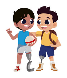 Kids disability Royalty Free Vector Image - VectorStock