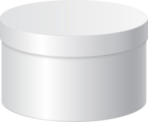 Blank round box template for your package design Vector Image