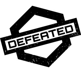 Defeated rubber stamp Royalty Free Vector Image