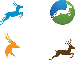 Deer symbol Royalty Free Vector Image - VectorStock