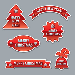 Christmas decoration design elements Royalty Free Vector