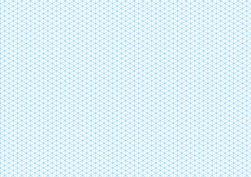 Cyan color isometric grid a4 size vertical Vector Image