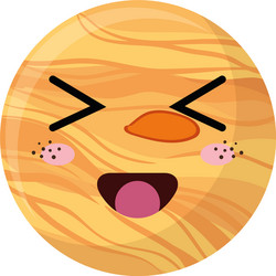 Planet of the solar system comic character Vector Image