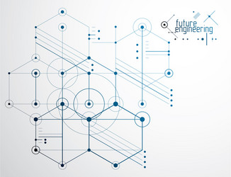 Engineering technological wallpaper made Vector Image