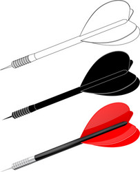 Set of darts Royalty Free Vector Image - VectorStock