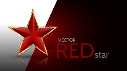 Red star frame with decoration elements Royalty Free Vector