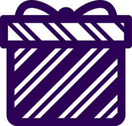 Gift logo symbol template design emblem Royalty Free Vector