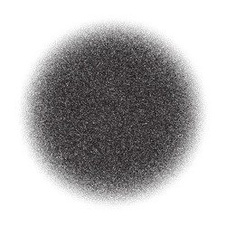 Dotted grain heart black stipple core shape Vector Image