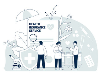 Life insurance people support lifes risk Vector Image
