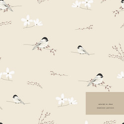 Spring garden seamless pattern with hand drawn Vector Image