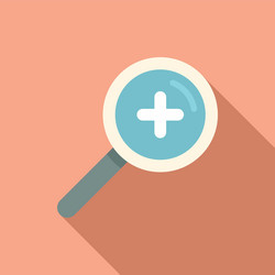 Zoom magnifier icon outline user interface Vector Image