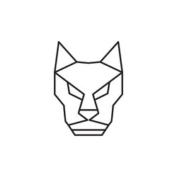 Fox head icon logo design Royalty Free Vector Image