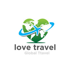 Pin map world tour logo designs simple modern Vector Image
