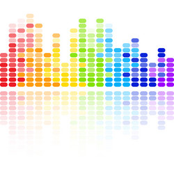 Colorful music equalizer Royalty Free Vector Image