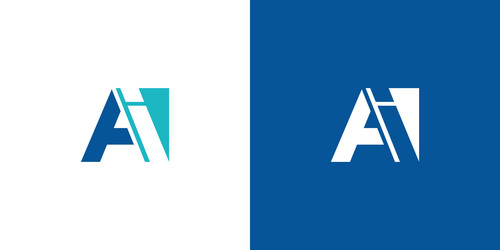 Simple and modern ai logo design Royalty Free Vector Image