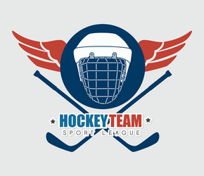 Field hockey sport male player action cartoon Vector Image