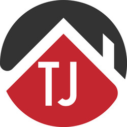 Initial letter tj home creative logo design Vector Image
