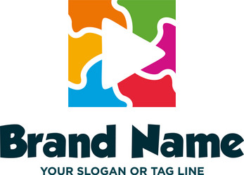 Toy logos play time template Royalty Free Vector Image