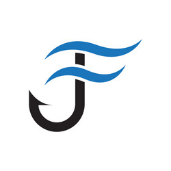 Water wave logo design template isolated Vector Image