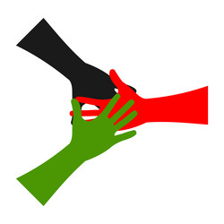 Palestine hand element design Royalty Free Vector Image