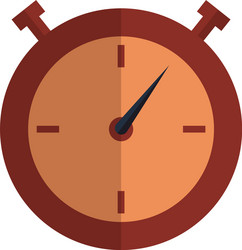 Clock icon with 7 minute time interval countdown Vector Image