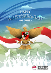National day poster template for country Vector Image