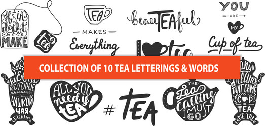 Tea Slogan Phrases Vector Images (over 330)