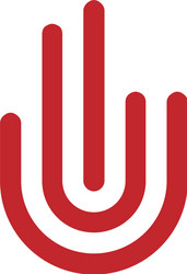 Hand symbol and finger signs logo Royalty Free Vector Image