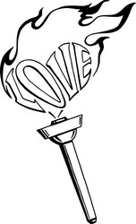 Torch Heart Vector Images (over 650)
