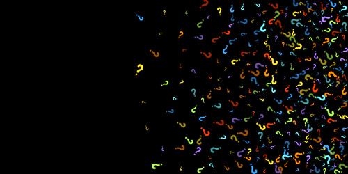 Question marks quiz doubt poll query public Vector Image